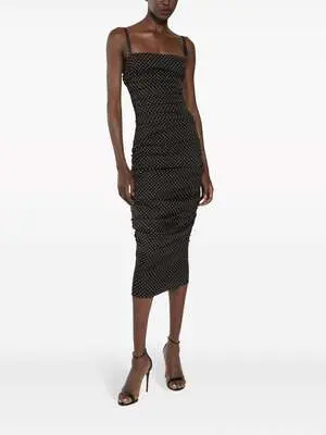 Dolce & Gabbana Polka Dot-print Midi Dress