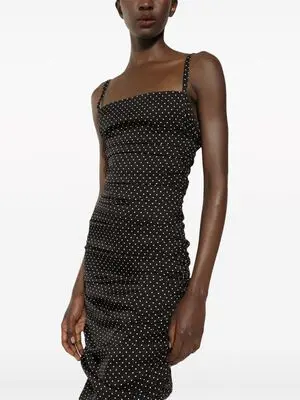 Dolce & Gabbana Polka Dot-print Midi Dress