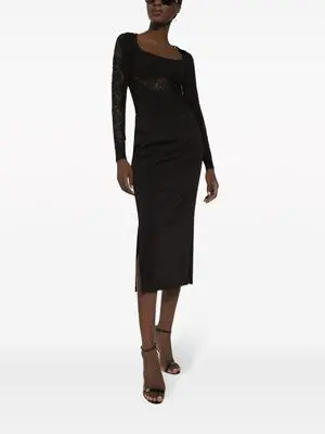 Dolce & Gabbana Floral-lace Knit Jumper