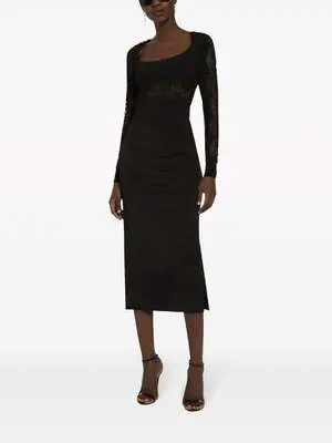 Dolce & Gabbana Floral-lace Knit Jumper