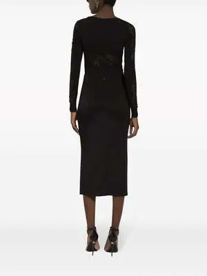 Dolce & Gabbana Floral-lace Knit Jumper