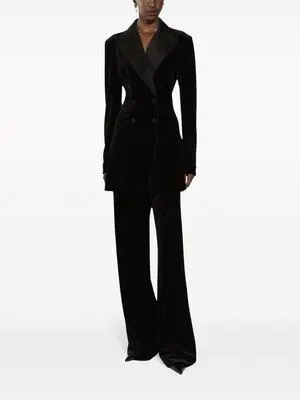 Dolce & Gabbana Turlington Velvet Blazer - Black