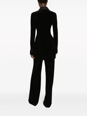 Dolce & Gabbana Turlington Velvet Blazer - Black