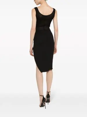 Dolce & Gabbana Draped Asymmetric Miniskirt - Black