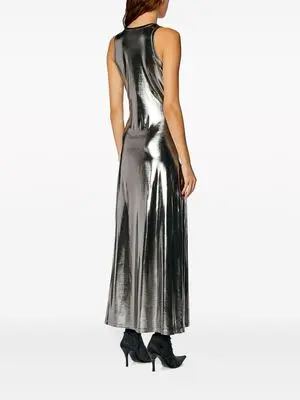 DIESEL® Logo-patch Lurex Maxi Dress