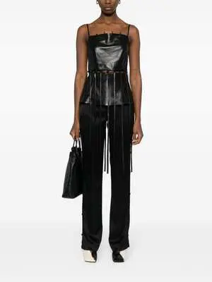 Nanushka Felina Straight-leg Trousers - Black