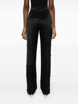 Nanushka Felina Straight-leg Trousers - Black