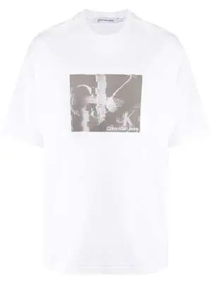 Calvin Klein Logo-print Short-sleeve T-shirt - White
