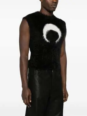 MARINE SERRE Crescent Moon Sleeveless Jumper