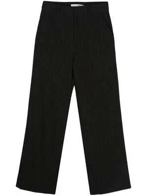 GESTUZ Joellegz Mid-rise Wide-leg Trousers - Black