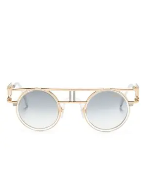 Cazal Cazal 6683 Round-Frame Sunglasses Gold