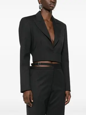 IRO PARIS Peak-lapel Cropped Blazer