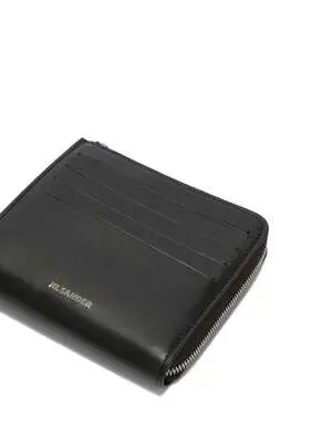 JIL SANDER Logo-embossed Leather Card Slot Wallet