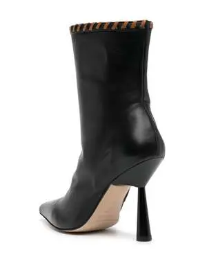 ALOHAS Leo 120mm Leather Ankle Boots