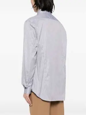 Corneliani Striped Cotton Shirt - Grey