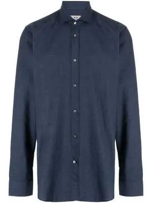 Corneliani Long-sleeve Cotton Shirt - Blue