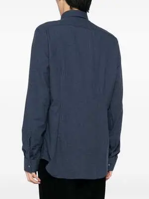 Corneliani Long-sleeve Cotton Shirt - Blue