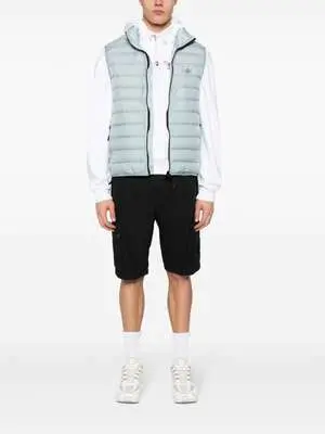 Stone Island Cotton Compass Cargo Shorts - Blue