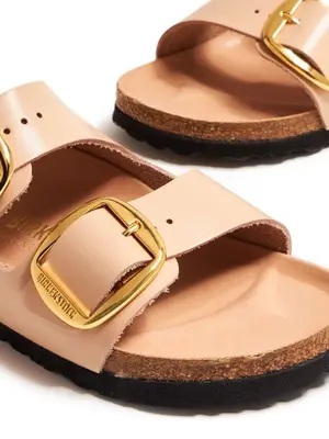 BIRKENSTOCK Side-buckle Slingback Leather Sandals - Neutrals