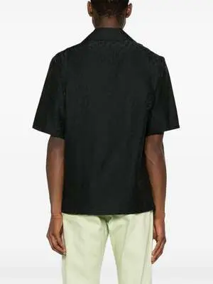 Off-White Monogram-jacquard Shirt - Black