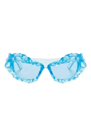 Ottolinger Twist-detail Sunglasses - Blue