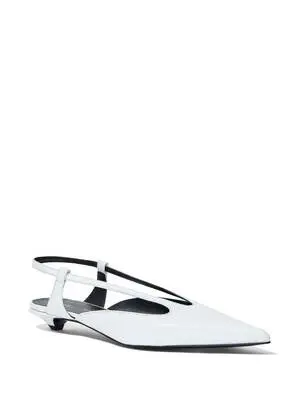 Proenza Schouler Leather Slingback Pumps - White