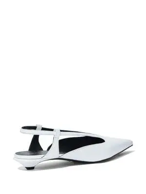 Proenza Schouler Leather Slingback Pumps - White