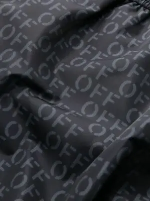 Off-White Monogram-print Swim Shorts