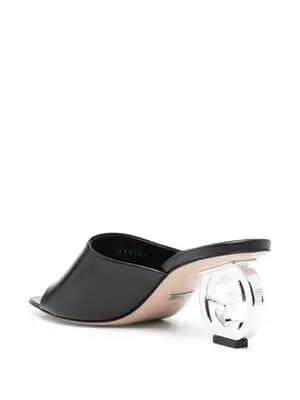 Gucci 70 Mm Interlocking G-heel Mules