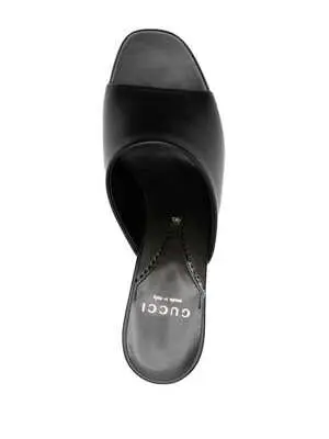 Gucci 70 Mm Interlocking G-heel Mules