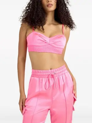 Cinq À Sept Nikola Pleat-detail Crop Top