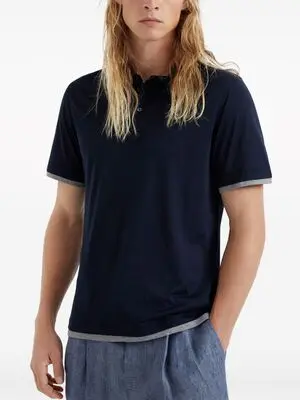 Brunello Cucinelli Layered-effect Polo Shirt