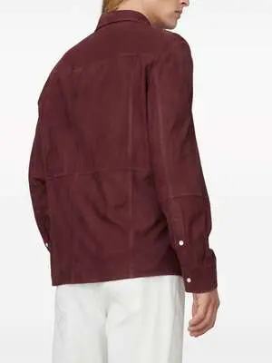 Brunello Cucinelli Long-sleeve Suede Shirt