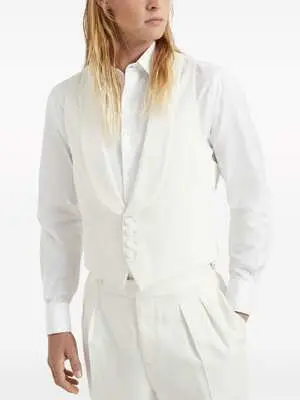 Brunello Cucinelli Shawl-lapels Silk Waistcoat