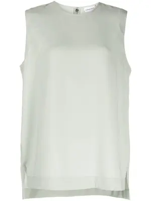 Calvin Klein Twill Sleeveless Top