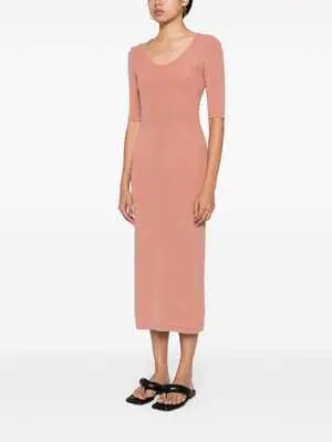 Calvin Klein Ribbed-knit Stretch-modal Dress