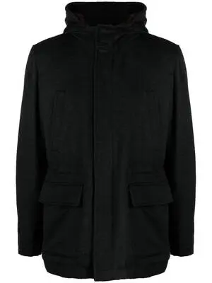 Corneliani Hooded Virgin Wool Jacket