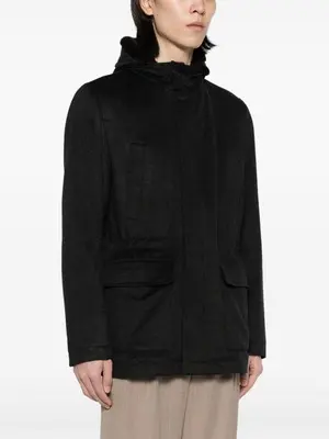 Corneliani Hooded Virgin Wool Jacket