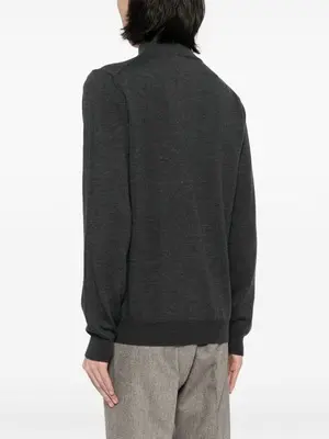Corneliani Zip-up Mock-neck Cardigan