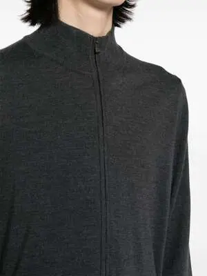 Corneliani Zip-up Mock-neck Cardigan