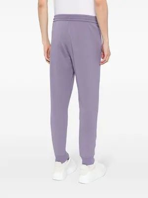 Calvin Klein Logo-print Cotton-blend Track Pants - Purple