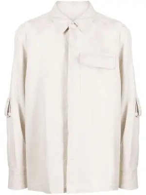 Helmut Lang Cotton-linen Twill Shirt