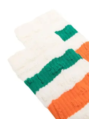 GOLDEN GOOSE Stripe-embellished Mid-calf Socks