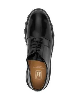 Moreschi Round-toe Leather Derby Shoes