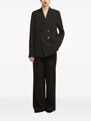 Ami Double-breasted Pinstripe Blazer