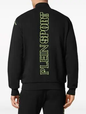 PLEIN SPORT Logo-appliqué Track Jacket - Black