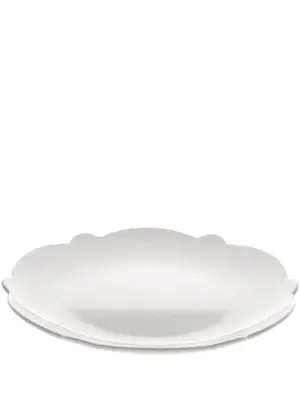 ALESSI Scallop-edge Round Plate - White