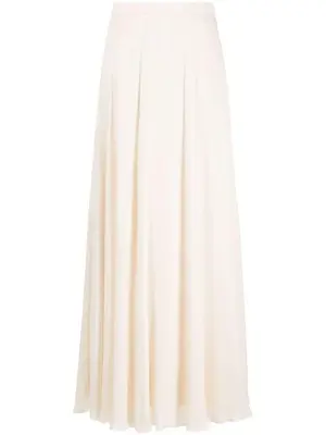 Ralph Lauren A-line Crepe Maxi Skirt