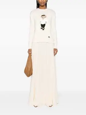 Ralph Lauren A-line Crepe Maxi Skirt