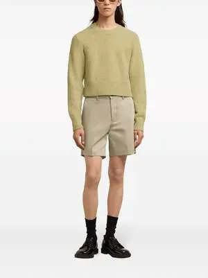 AMI Paris Logo Embroidered Crew Neck Jumper